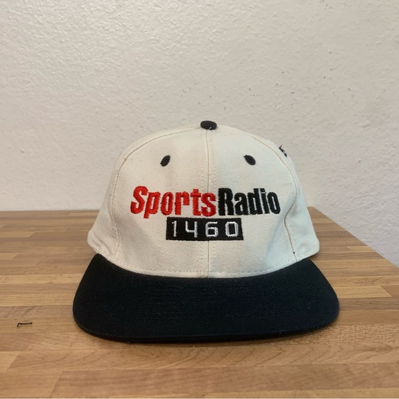 Vintage | Accessories | Vintage Sports Radio 46 Am Station Embroidered ...